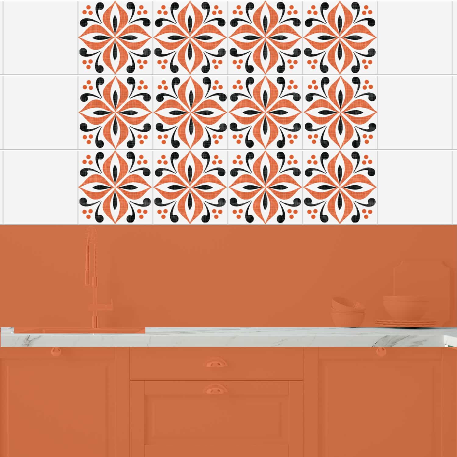 Bathroom Windows Privacy Film for Baths/Kitchens - Tile Decals