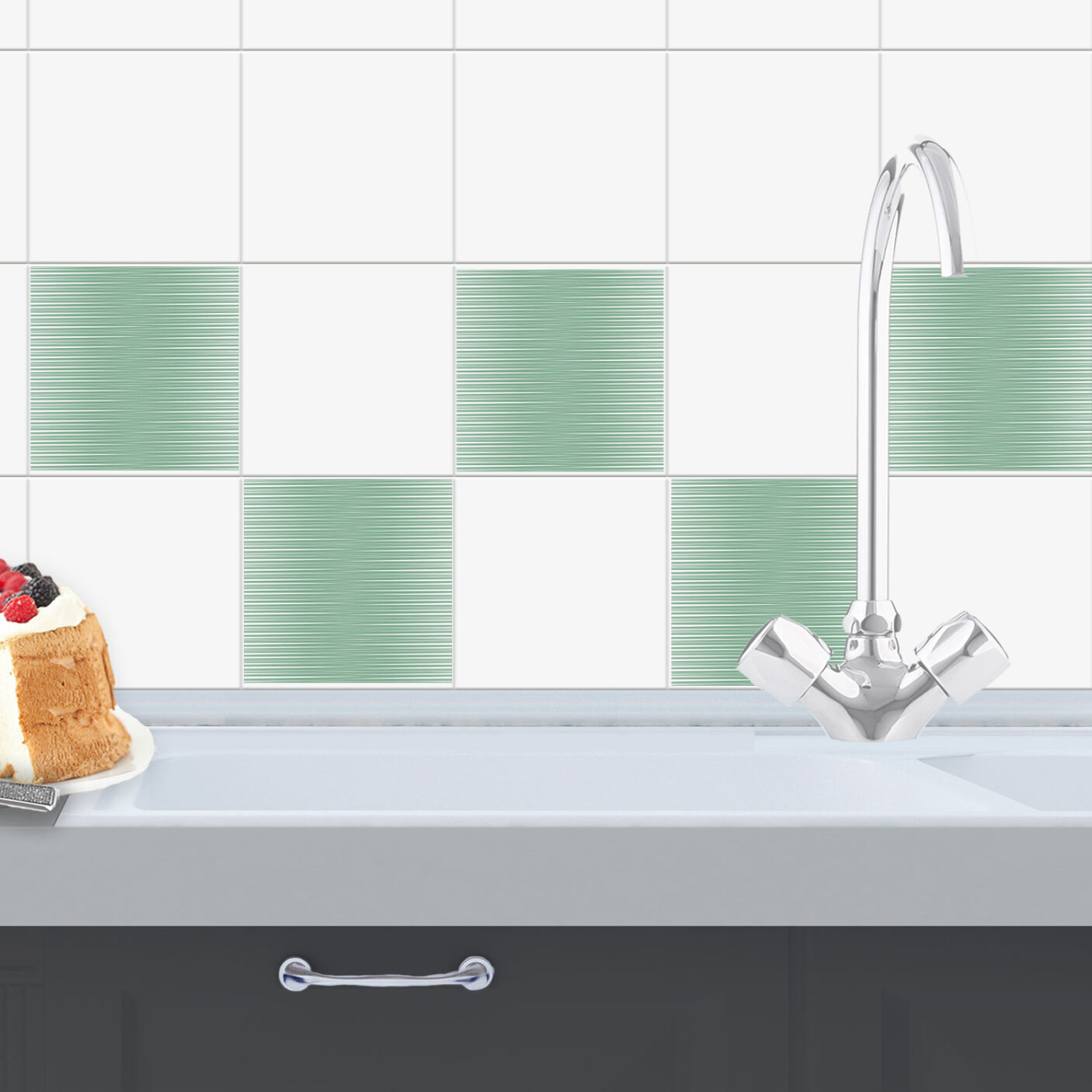 White Tile Decal - StickPretty