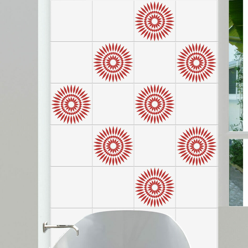Bathroom Windows Privacy Film for Baths/Kitchens - Tile Decals