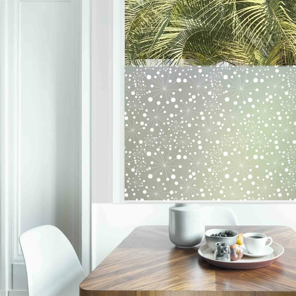 Mid-Century Modern Design Window Privacy Film | StickPretty
