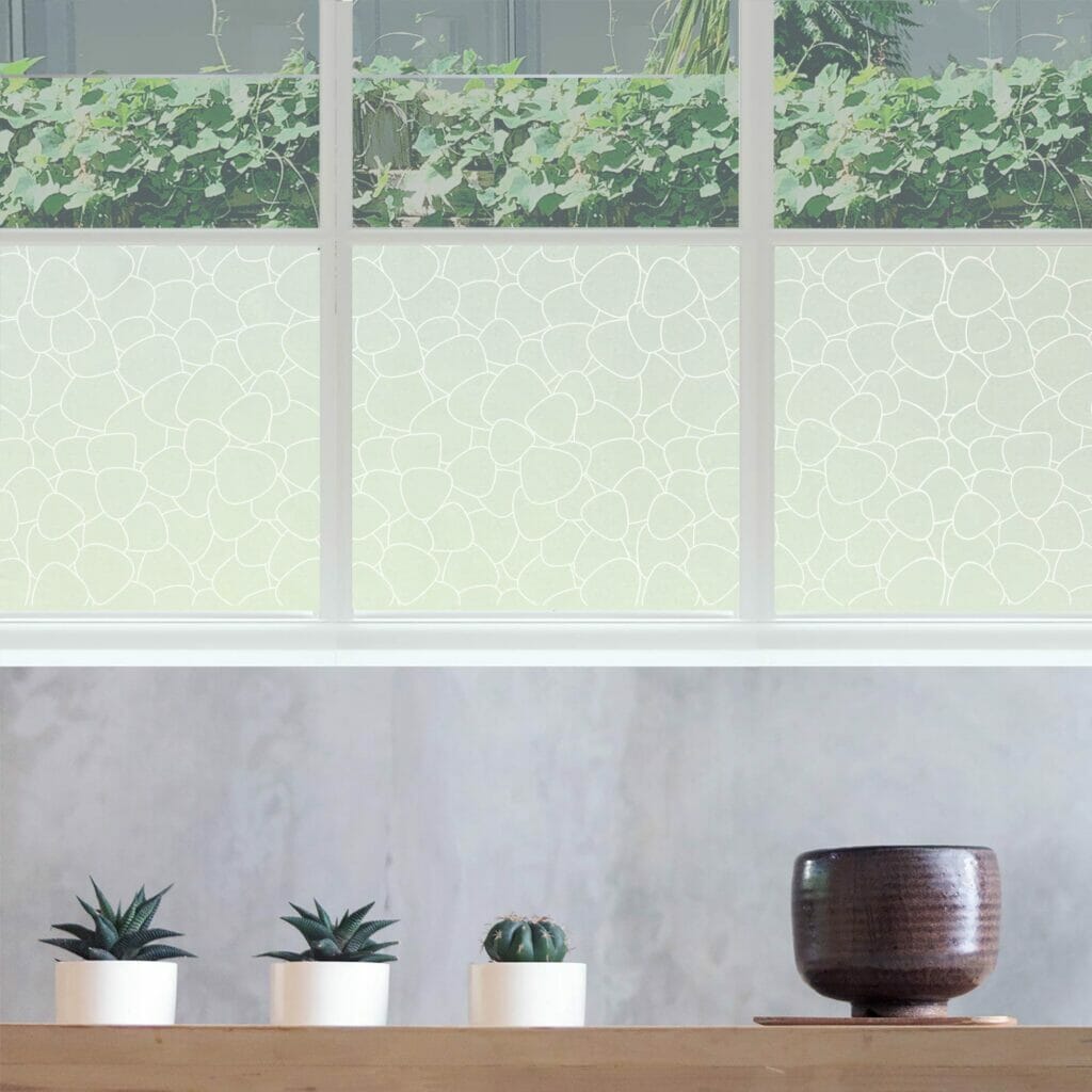 Geo Flora Privacy Window Film - StickPretty