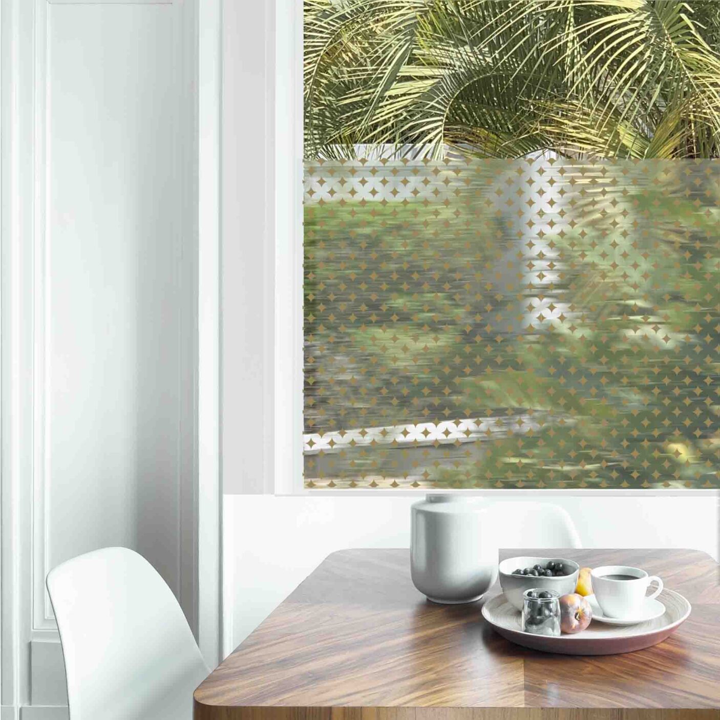 Geo Flora Privacy Window Film - StickPretty