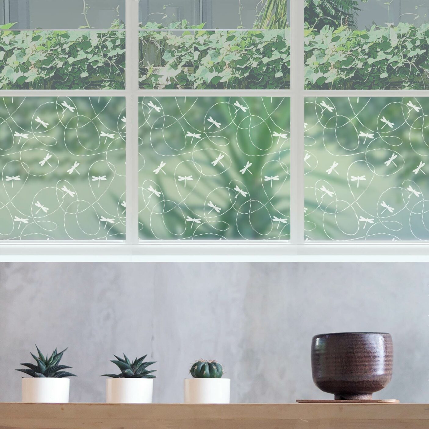 Geo Flora Privacy Window Film - StickPretty