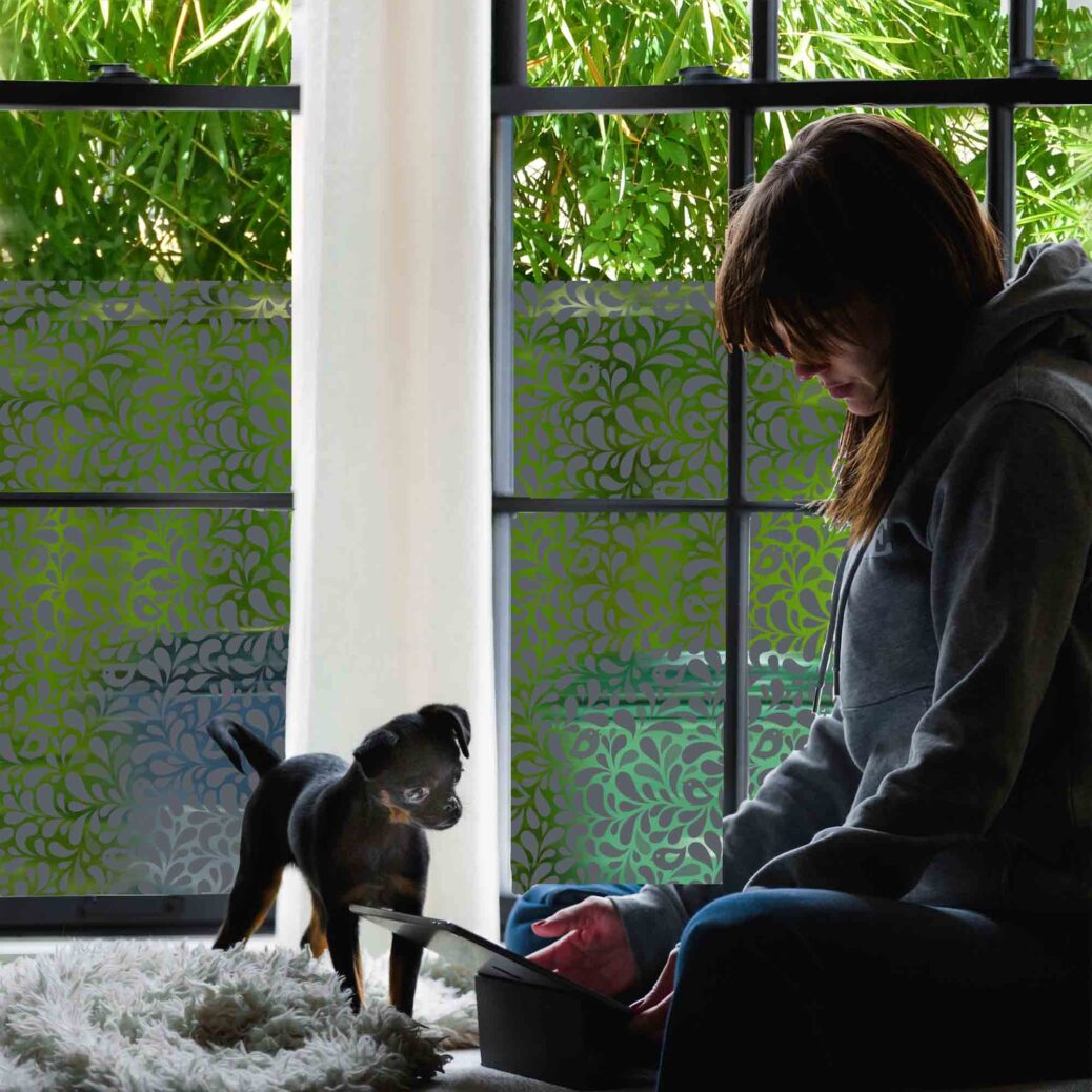 Mid-Century Modern Design Window Privacy Film | StickPretty