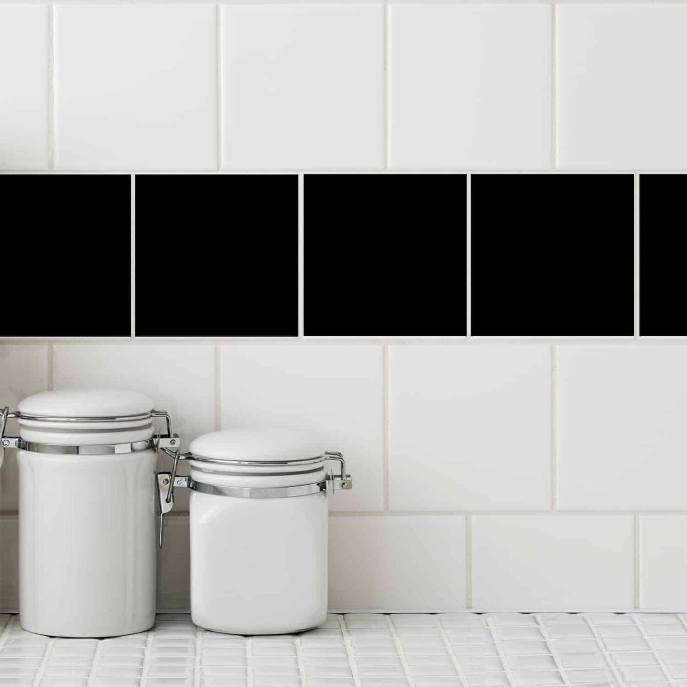 Black Tile Decal - StickPretty