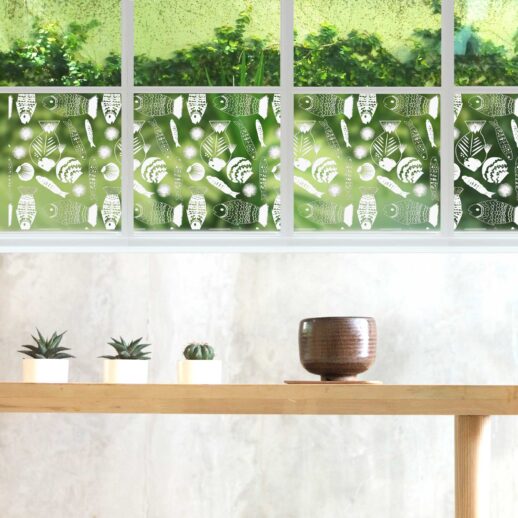 Fishy Fish Privacy Window Film - StickPretty